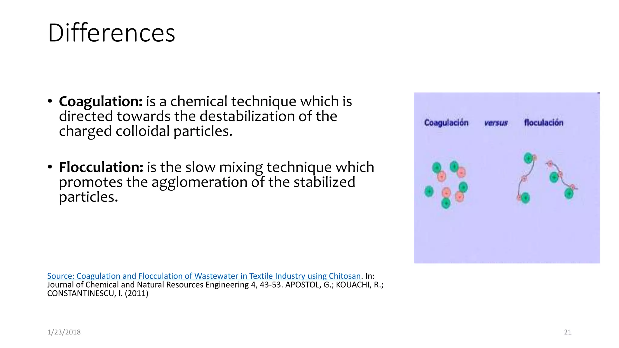 Coagulation & flocculation in wastewater treatment | PPTX