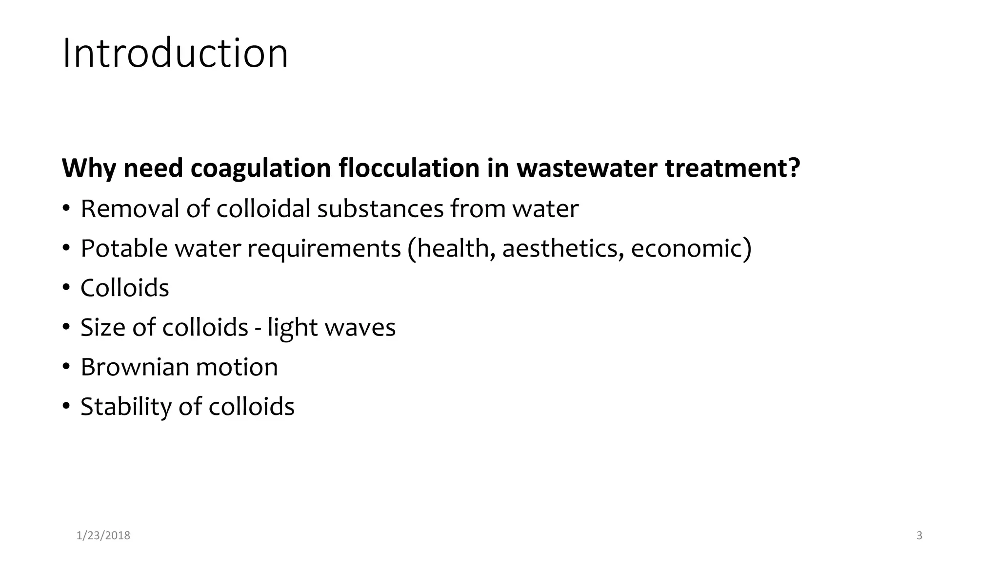 Coagulation & flocculation in wastewater treatment | PPTX