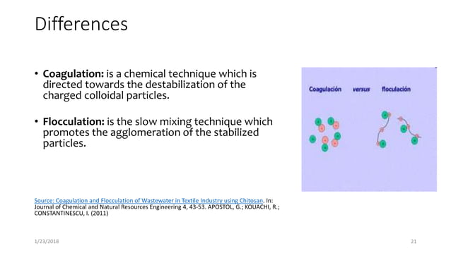 Coagulation & flocculation in wastewater treatment | PPTX