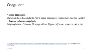 Coagulation & flocculation in wastewater treatment | PPTX