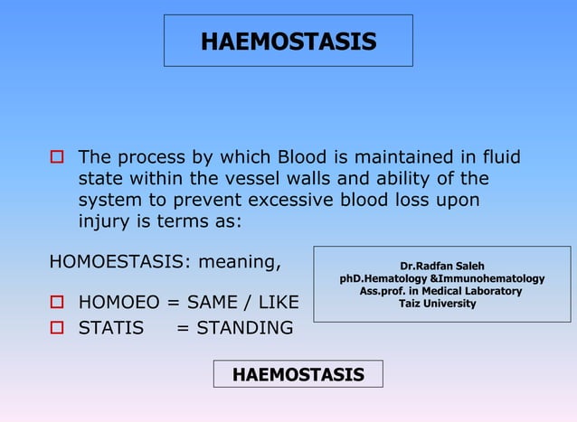 Coagulation Haemostasis - Copy1.ppt