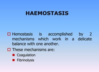 Coagulation Haemostasis - Copy1.ppt