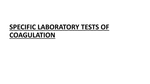 Coagulation monitoring and teg | PPTX | Blood Disorders | Diseases and ...