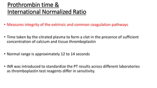 Coagulation monitoring and teg | PPTX