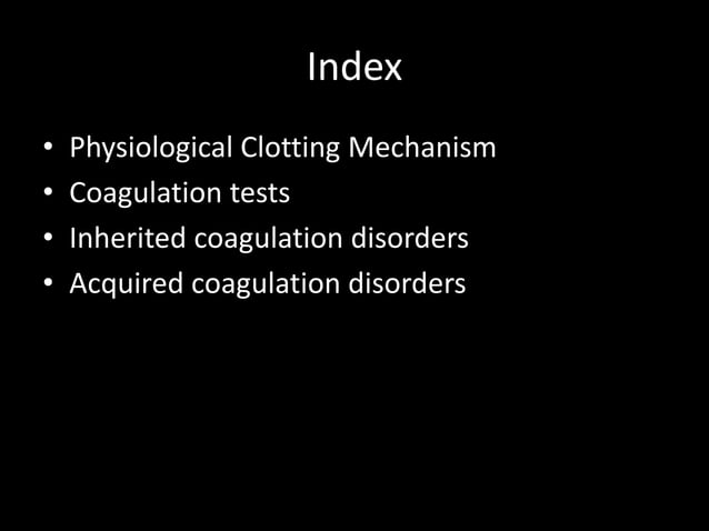 Coagulation profile and its uses | PPTX | Blood Disorders | Diseases ...