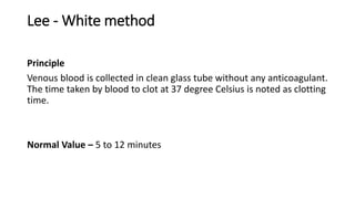 Coagulation profile | PPTX