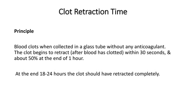 Coagulation profile | PPTX | Blood Disorders | Diseases and Conditions