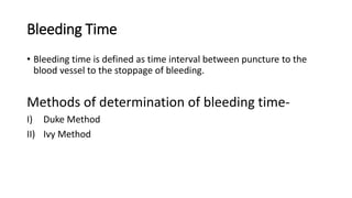 Coagulation profile | PPTX
