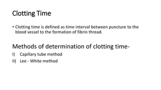 Coagulation profile | PPTX
