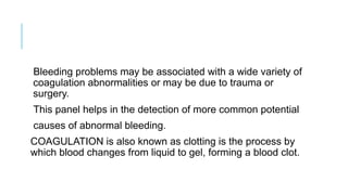 coagulation profile.pptx..by abid kmu............. | PPTX