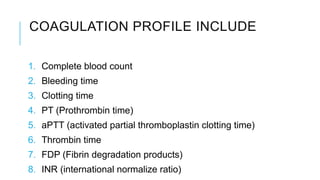 coagulation profile.pptx..by abid kmu............. | PPTX