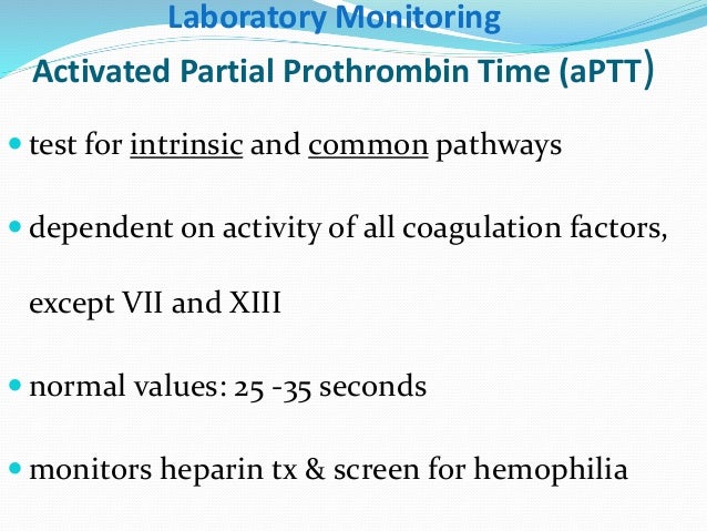 Coagulation Profile