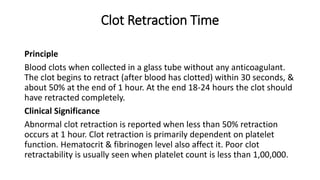 Coagulation profile final by Pandian M | PPTX