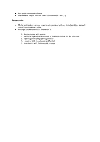 Coagulation profiles (pt,ptt,at, fib | DOCX