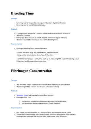 Coagulation profiles (pt,ptt,at, fib | DOCX