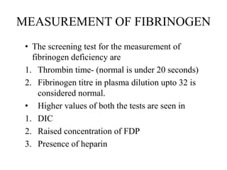 Coagulaton profile | PPTX | Blood Disorders | Diseases and Conditions