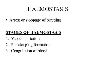Coagulaton profile | PPTX | Blood Disorders | Diseases and Conditions