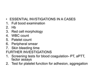 Coagulaton profile | PPTX | Blood Disorders | Diseases and Conditions