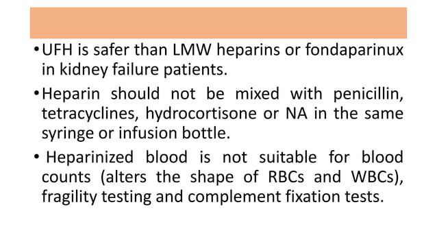 Coagulats and anticoagulants pharmacology | PDF | Blood Disorders ...