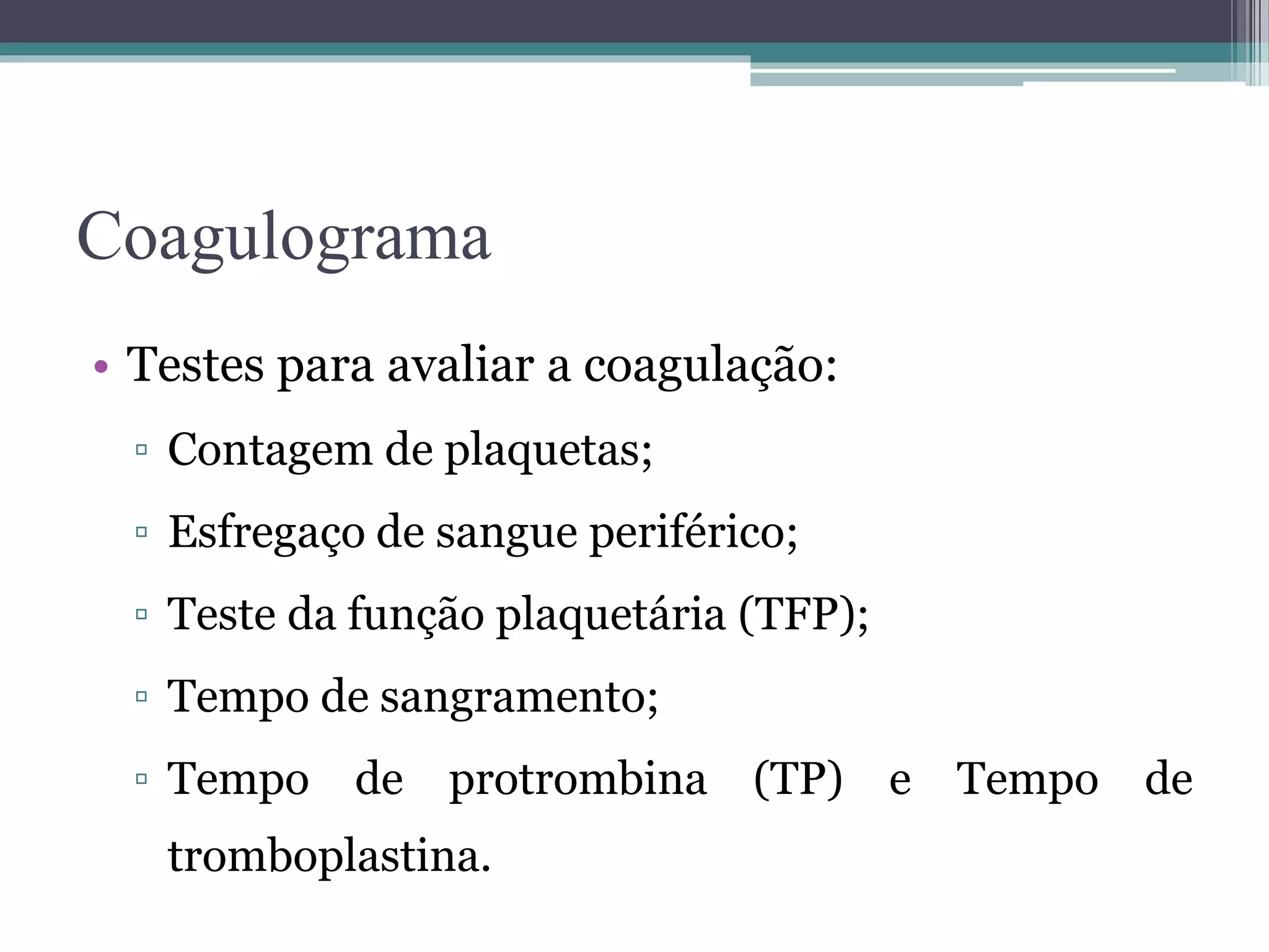 Coagulograma | PPTX