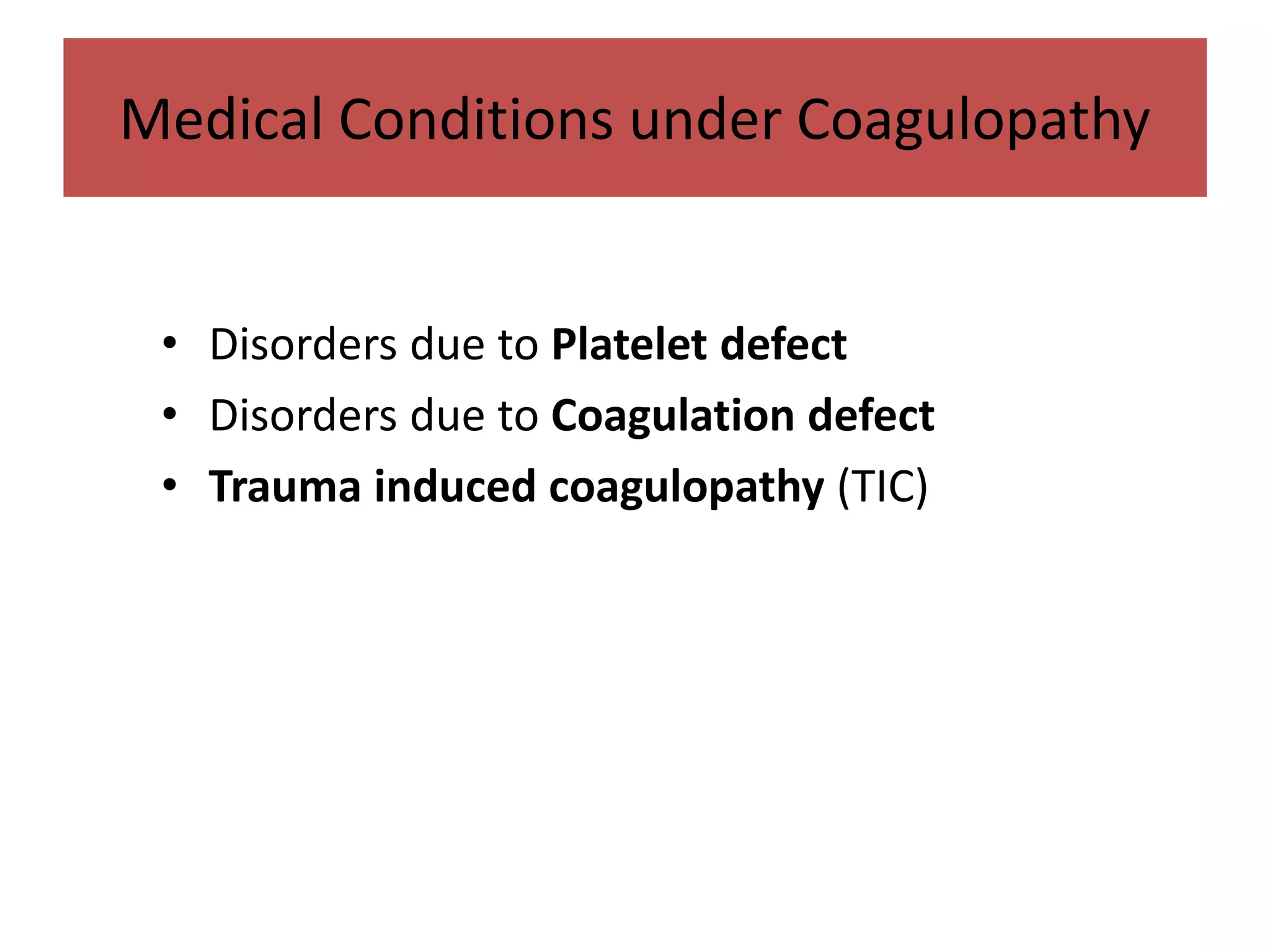 Coagulopathy | PPTX