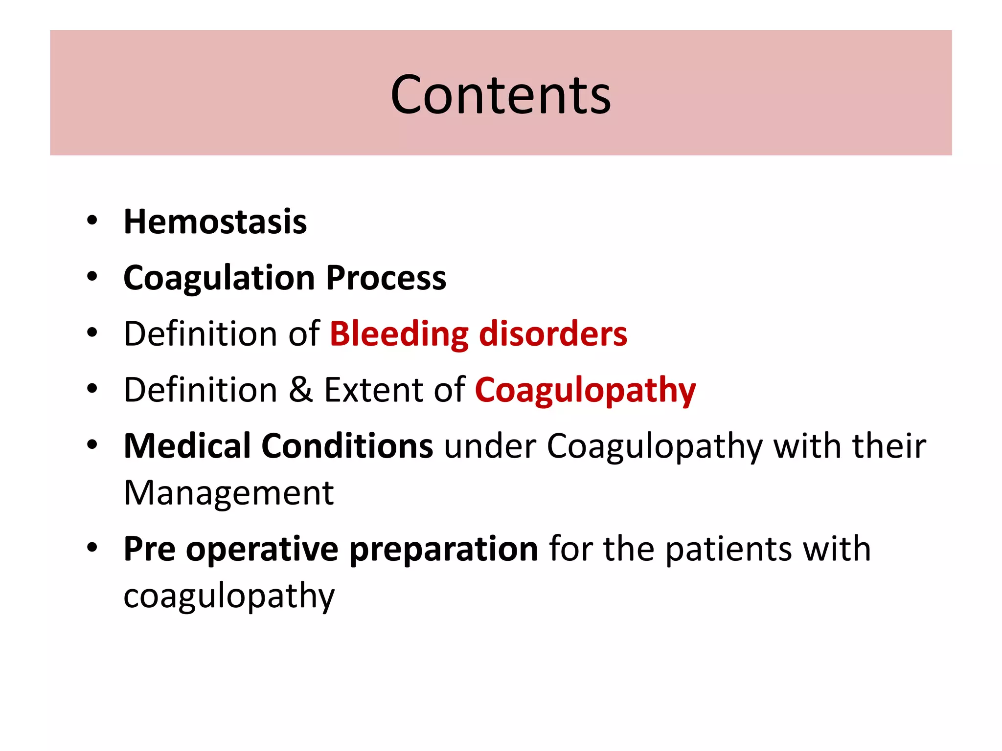 Coagulopathy | PPTX