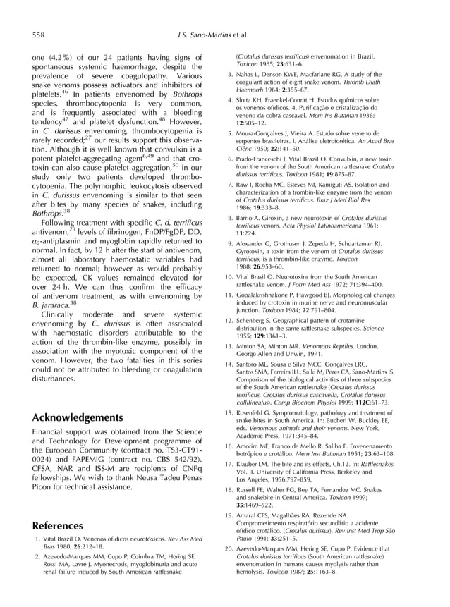 Coagulopathy Following Snake Bite | PDF