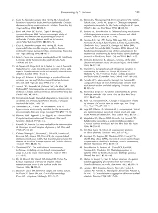Coagulopathy Following Snake Bite | PDF