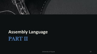 Computer Organization and assembly language | PPTX | Programming Languages | Computing