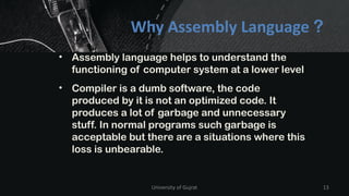 Computer Organization and assembly language | PPTX | Programming Languages | Computing