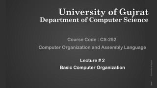 Computer Organization and assembly language | PPTX