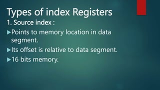 Index registers in Central Processing Unit | PPTX