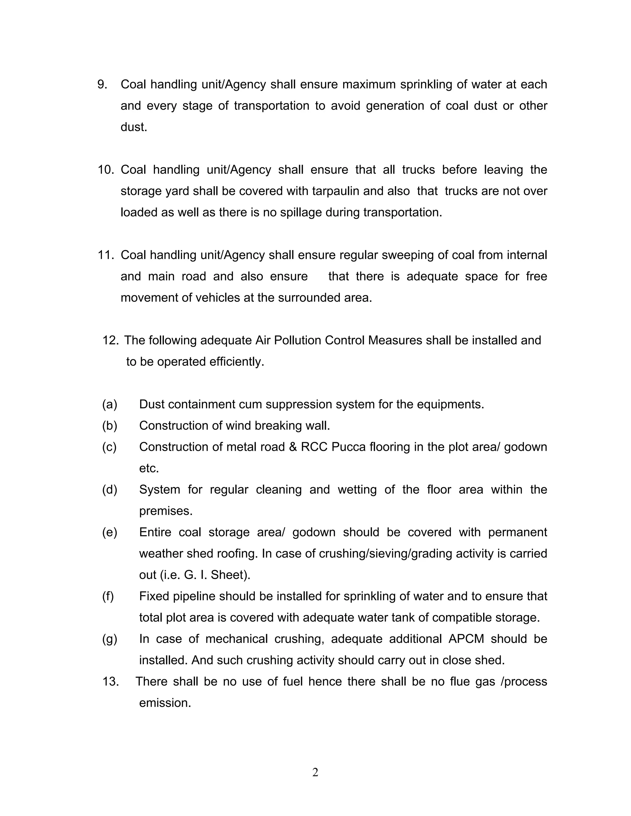 Coal handling-guidelines | PDF