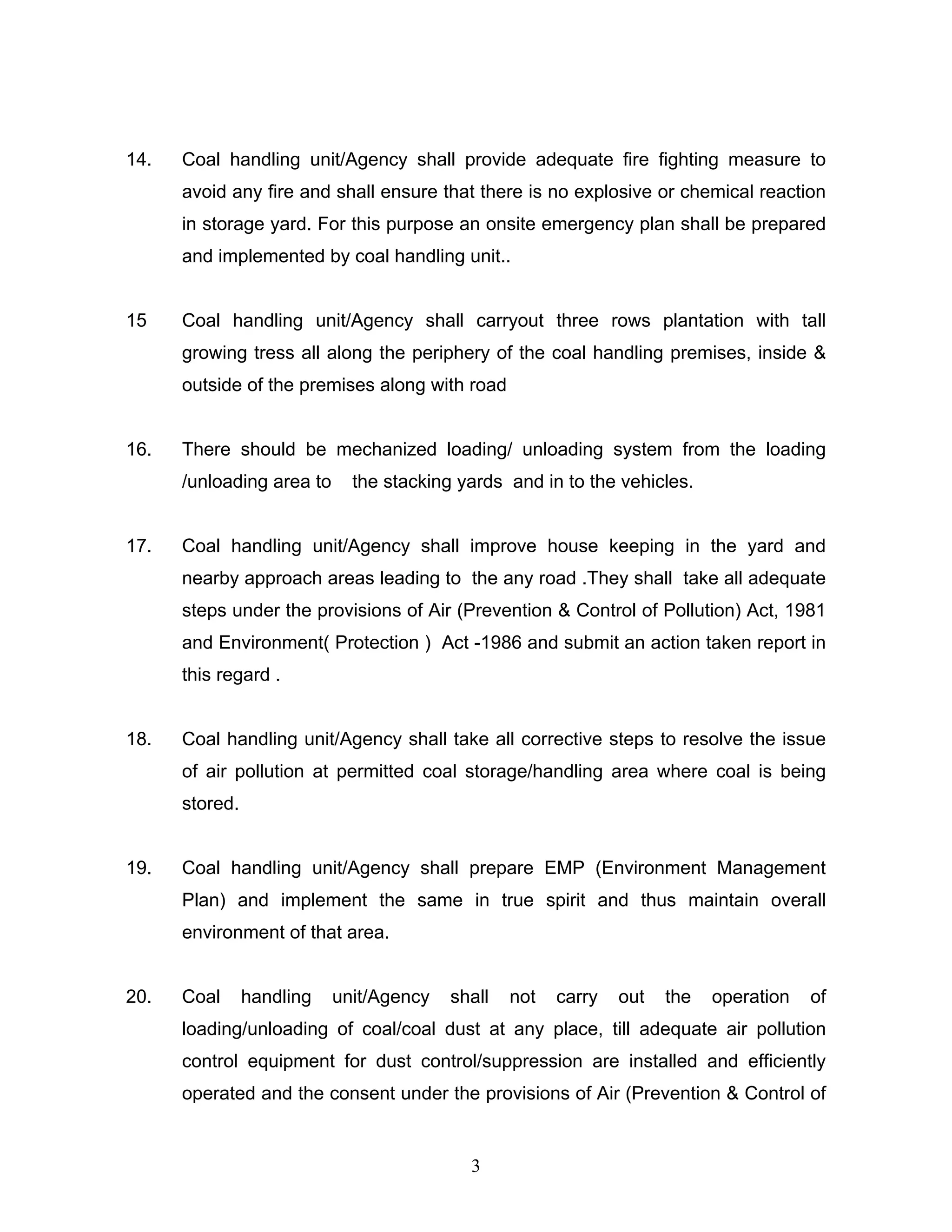Coal handling-guidelines | PDF
