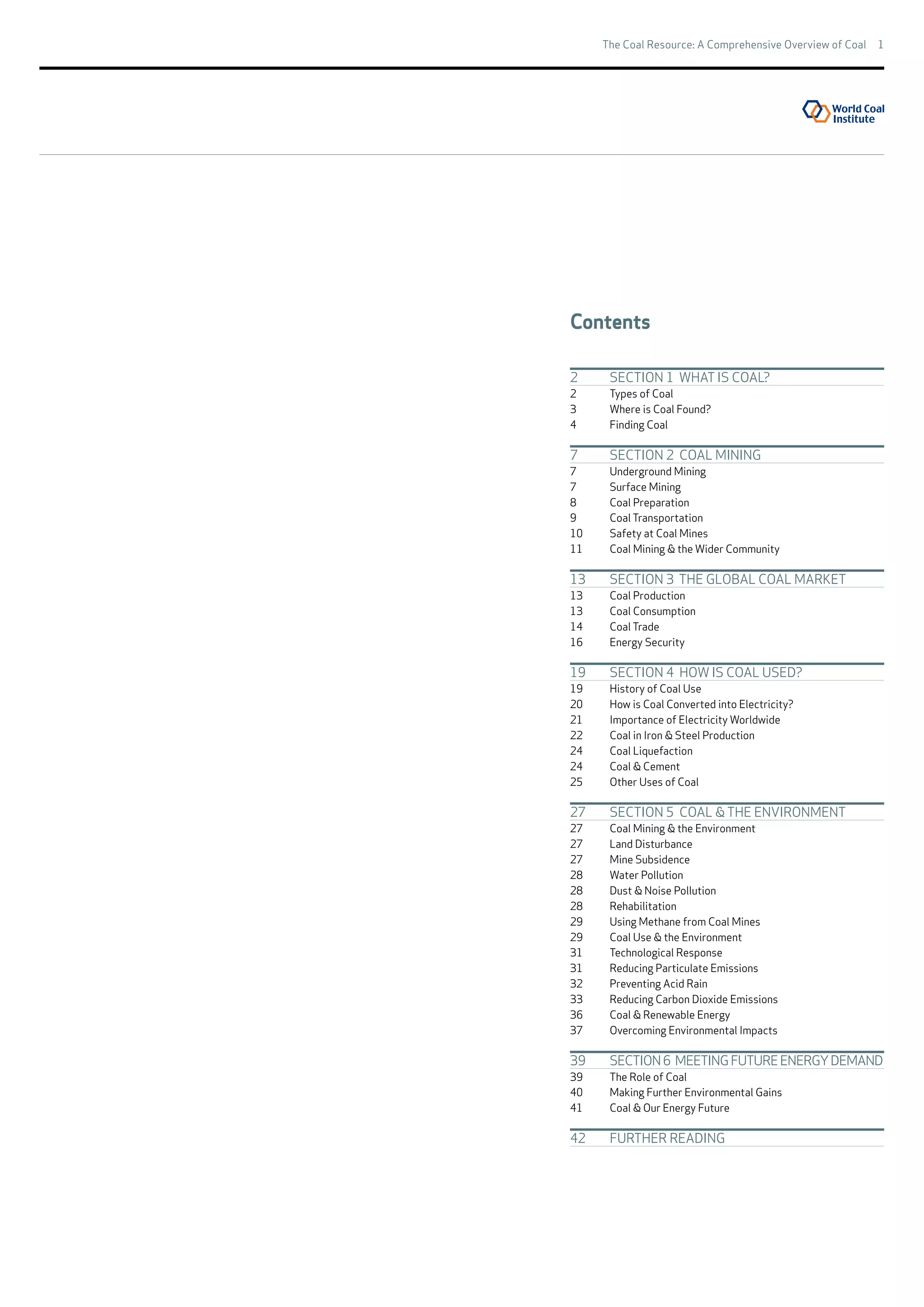 Coal resource-overview-of-world-coal-institute--report-2009 | PDF