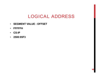 Coal7 segmentation in Assembly Programming | PPT