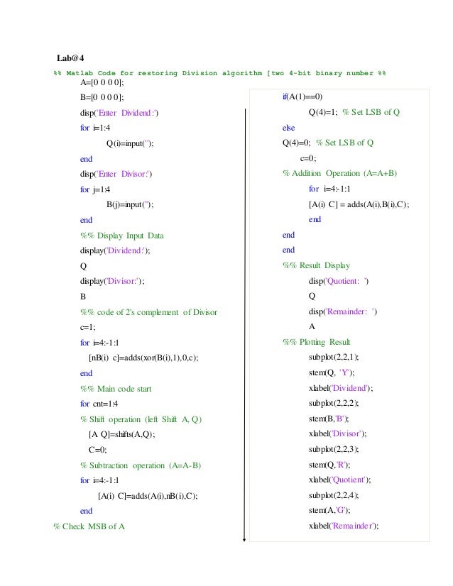 Computer Architecture and Organization lab with matlab