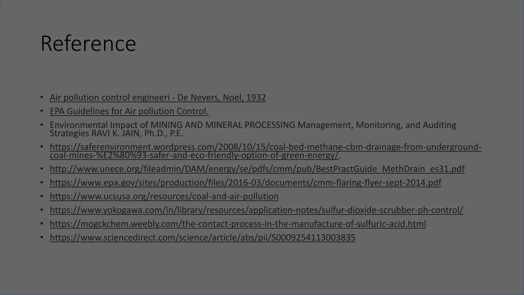Air pollution control of coal and copper mining | PDF