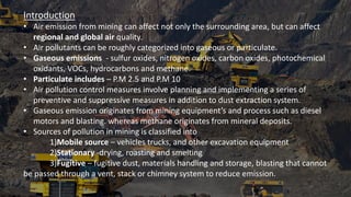 Air pollution control of coal and copper mining | PDF