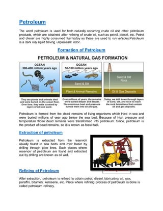 Coal and petroleum | DOCX | Chemistry | Science