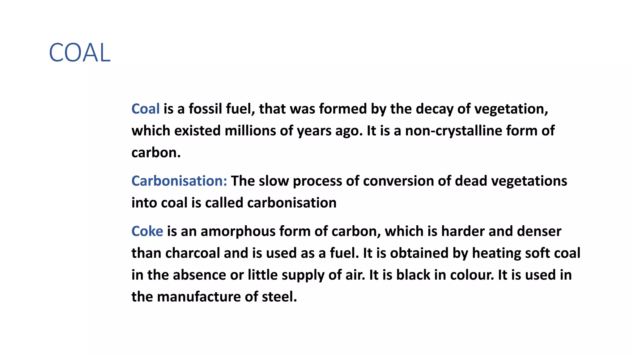 Coal and petroleum | PPTX
