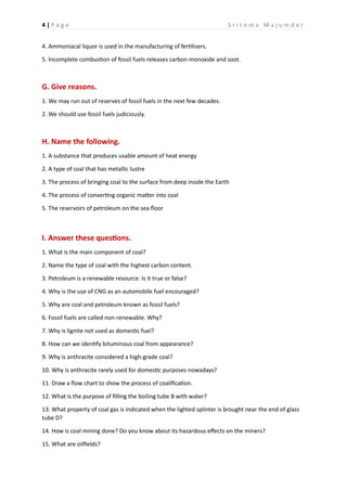 CBSE Grade 8 Science(Chemistry) Coal and Petroleum Neptune Science ...