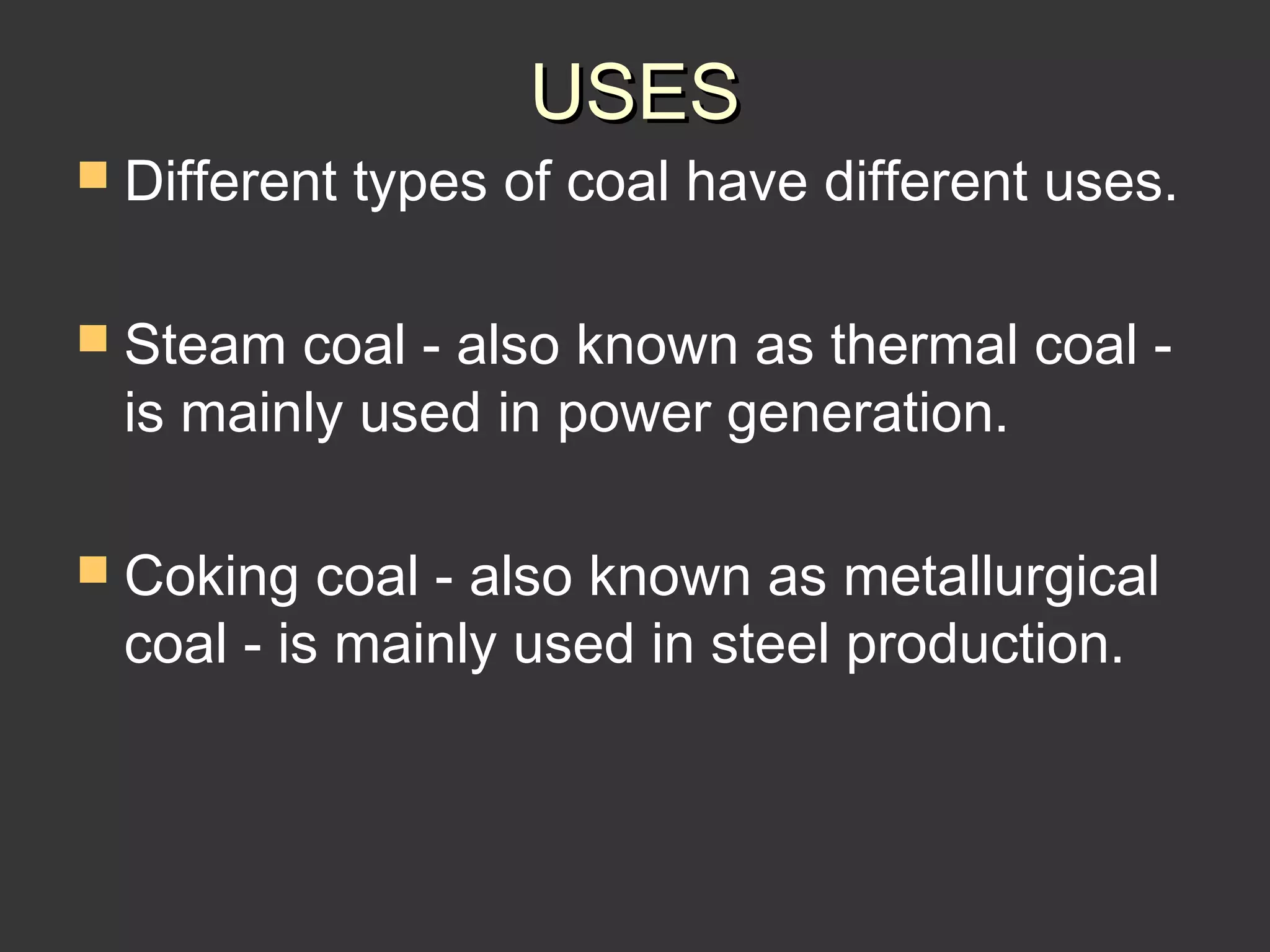 Coal ,its formation ,types and Distribution in pakistan | PPT