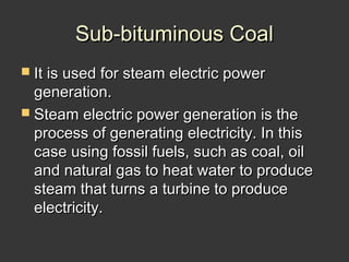 Coal ,its formation ,types and Distribution in pakistan | PPT