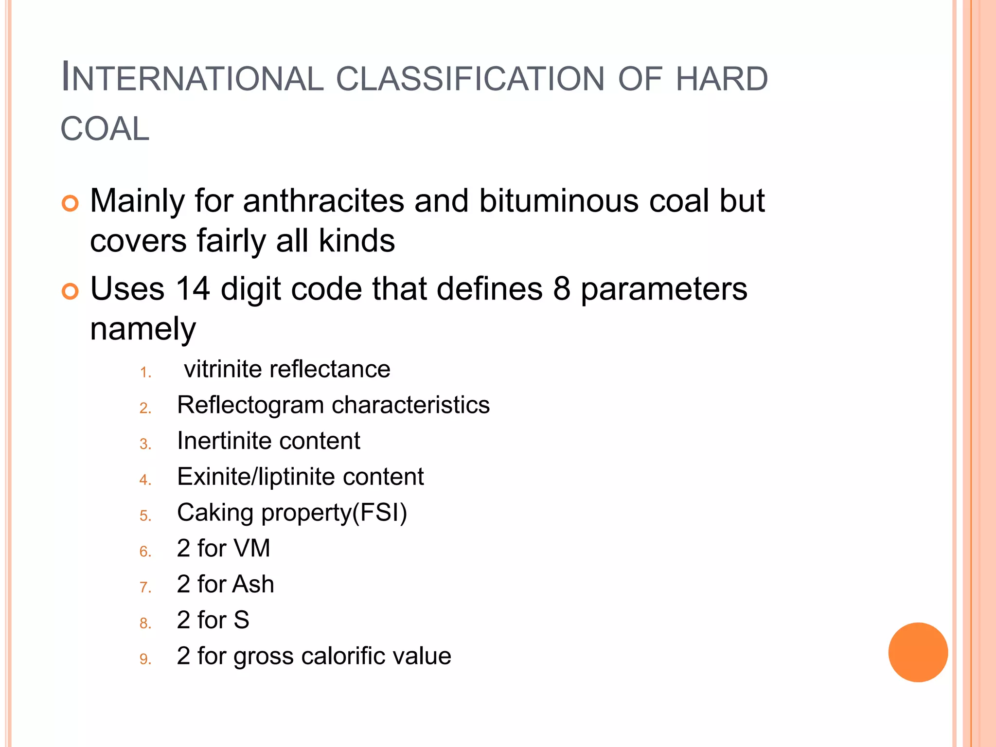Coal classification | PPTX | Chemistry | Science