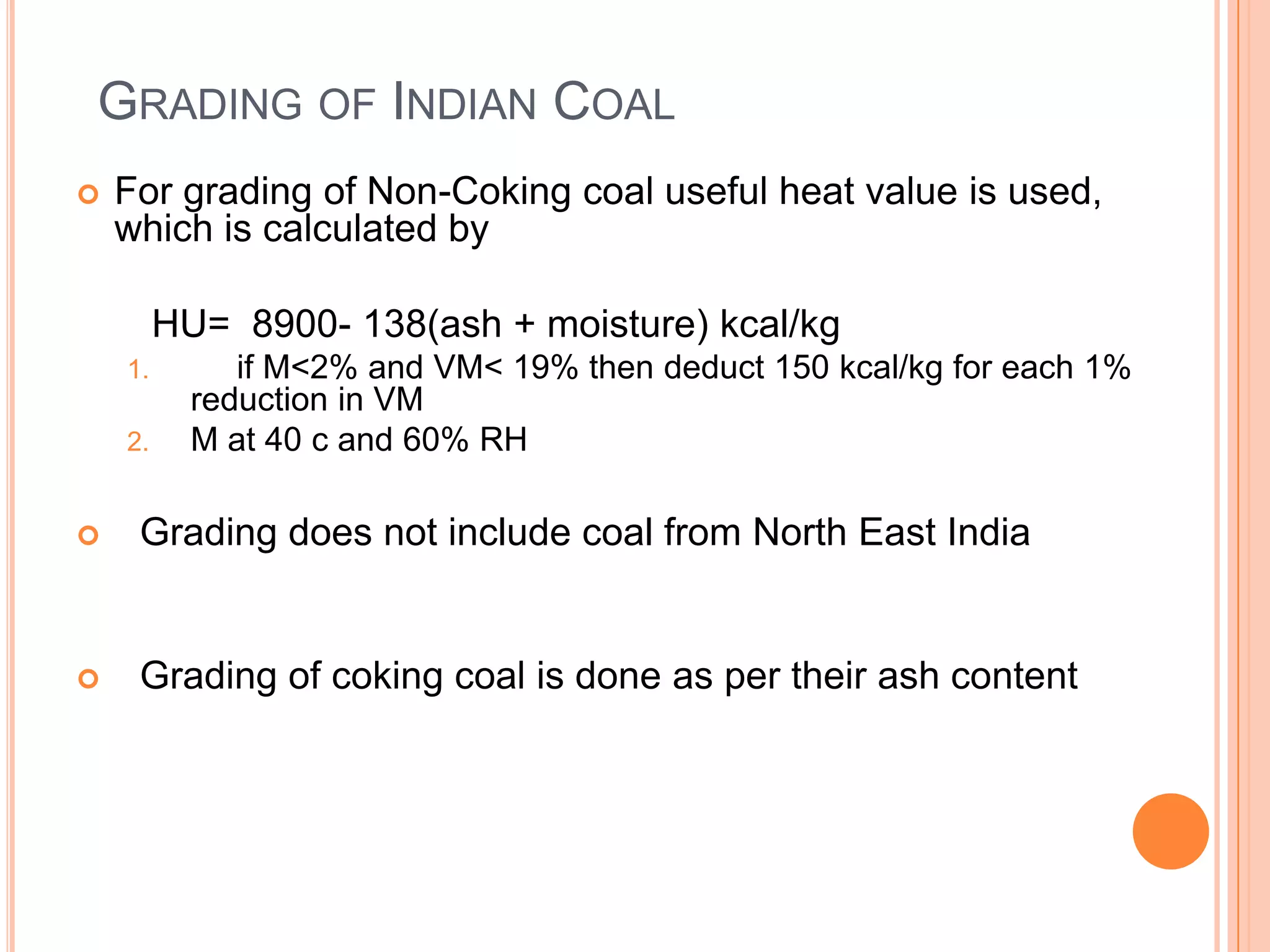 Coal classification | PPTX | Chemistry | Science