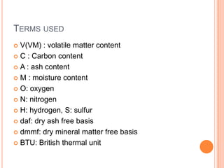 Coal classification | PPTX