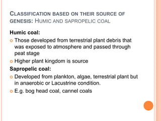 Coal classification | PPTX