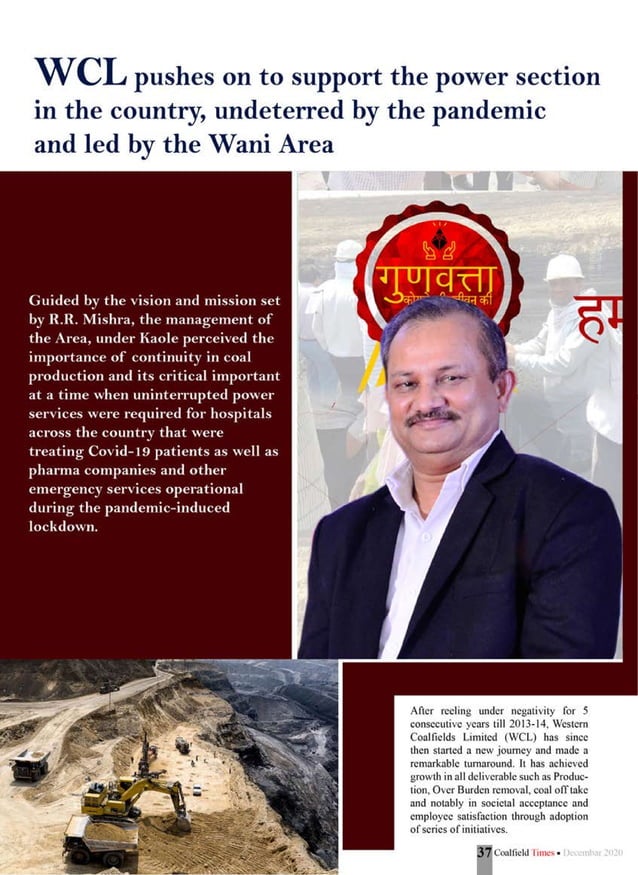 Coalfiled Times Mining Magazine December Edition 2020 | PDF