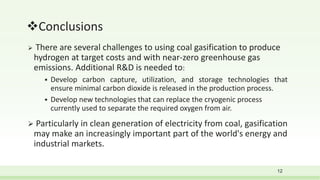 Surface Coal Gasification | PPTX